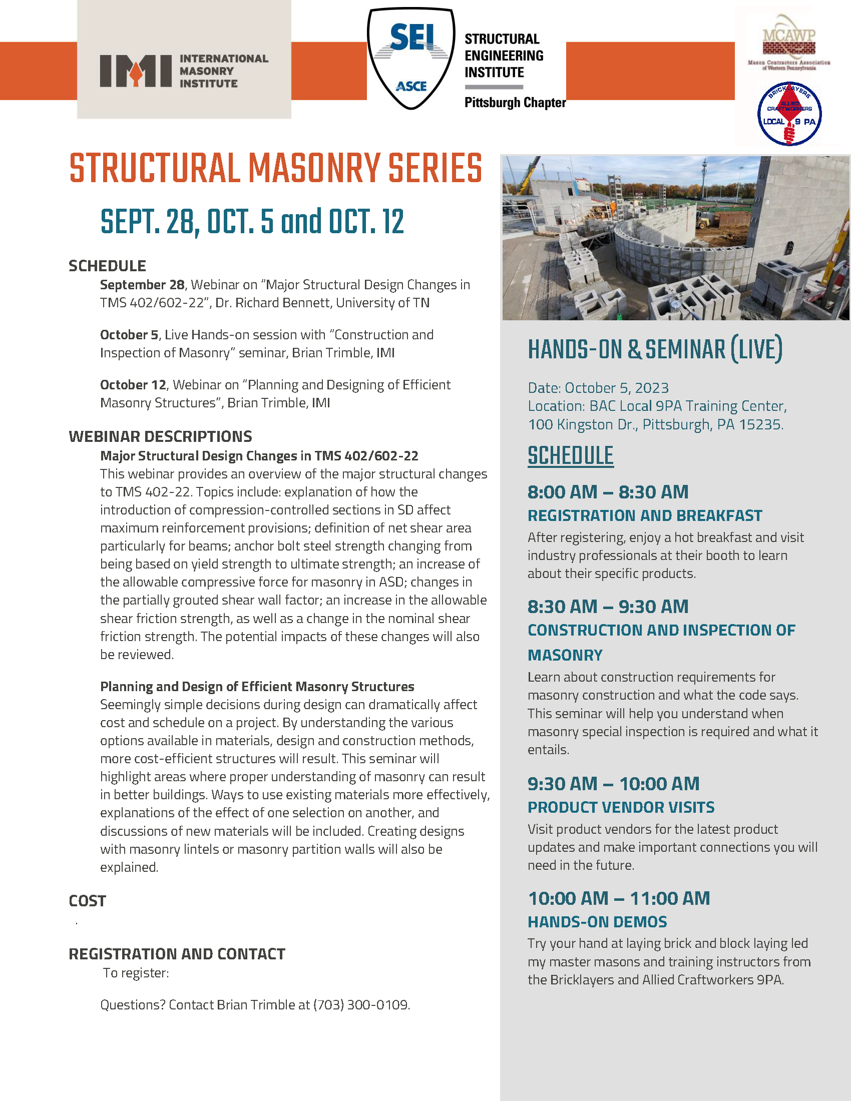 Calender Of Events – MCAWP